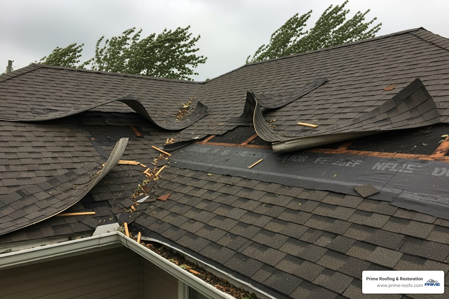 Is Your Roof Blown Away? What Wind Damage Really Looks Like - Prime ...